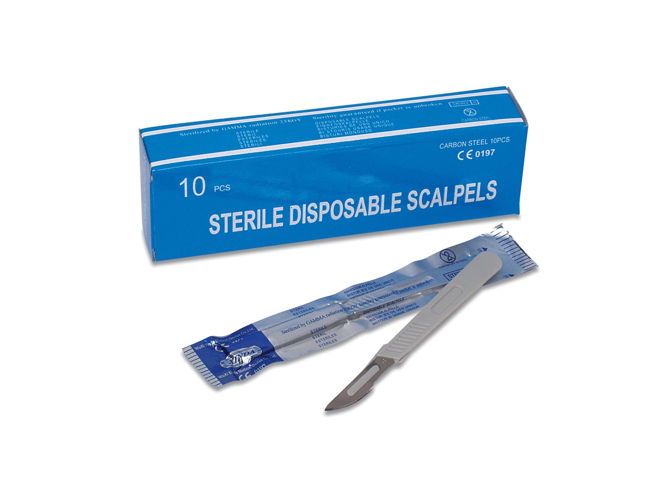 Sterile disposable scalpel - PVS-SPA