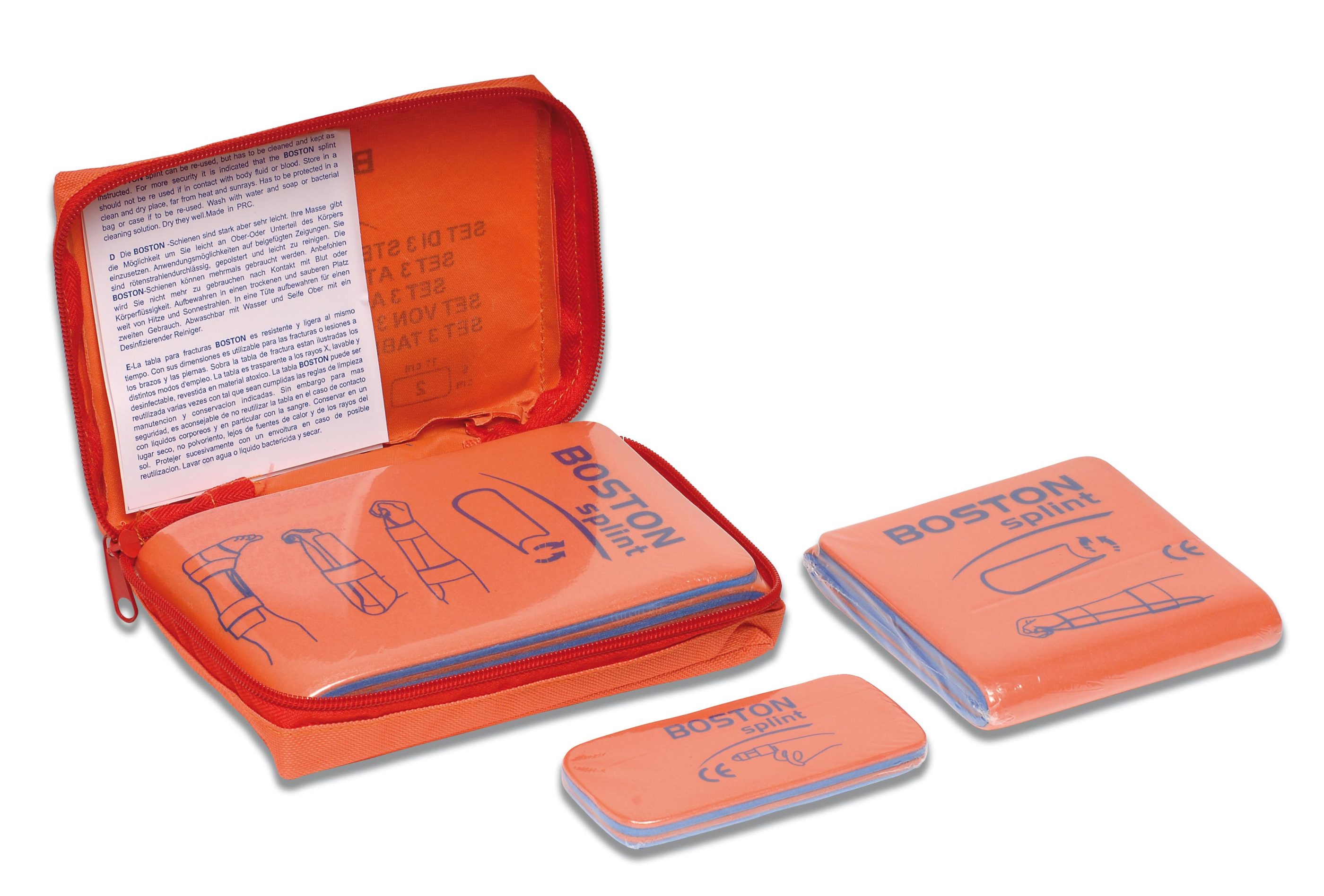 Boston kit - fracture splints 3 sizes - PVS-SPA