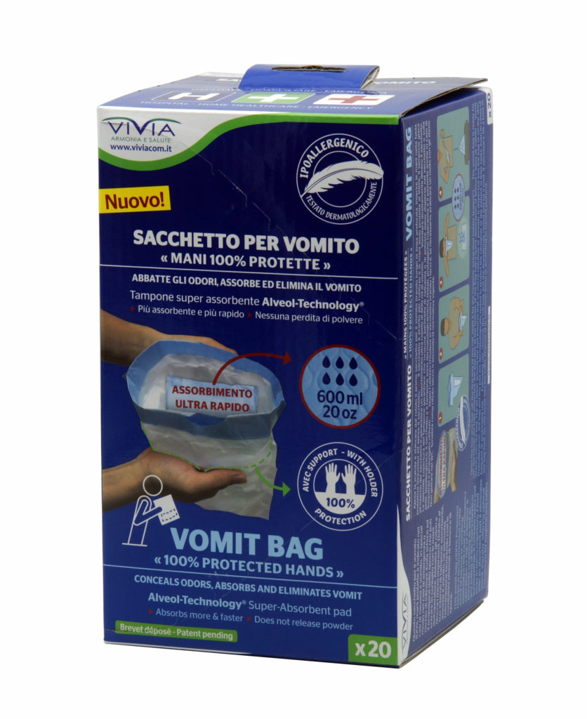 vomit absorbent bag - PVS-SPA