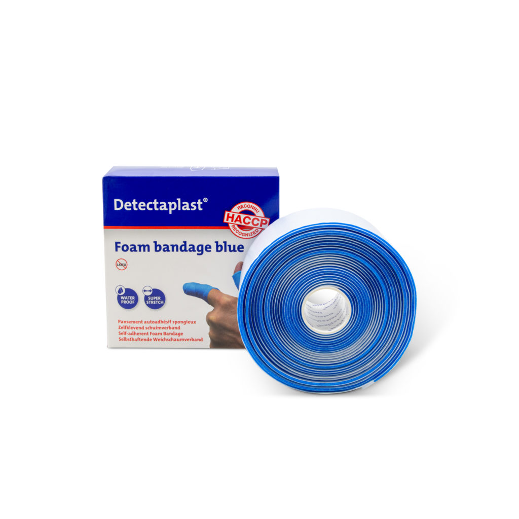 DETECTAPLAST BLUE COLORED COHESIVE BANDAGE FOR HACCP - PVS-SPA