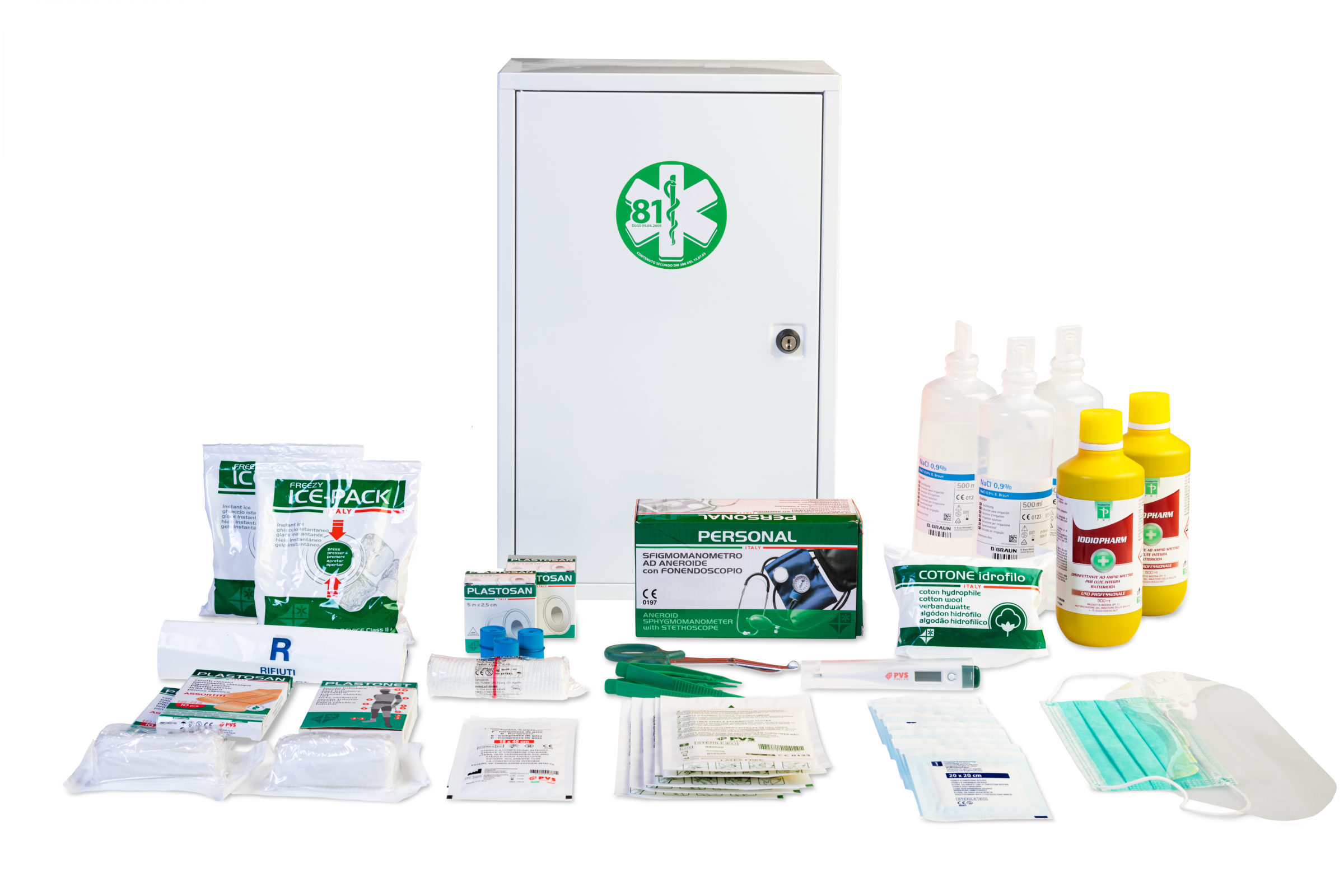 First Aid Kit - Boxes ANNEX 1 DM 388 and DL 81 (from 3 Workers) - PVS-SPA