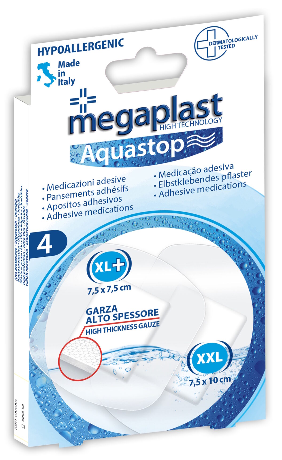Aquastop Megaplast Waterproof Plasters - Super Adhesive and Invisible ...